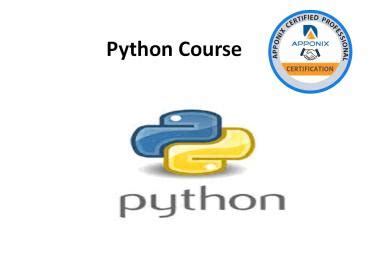 PPT Python Course PowerPoint Presentation Free To Download Id Ba ZjNiN