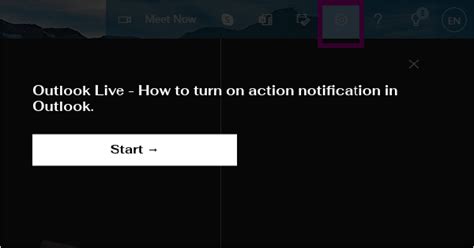 Outlook Live How To Turn On Action Notification In Outlook
