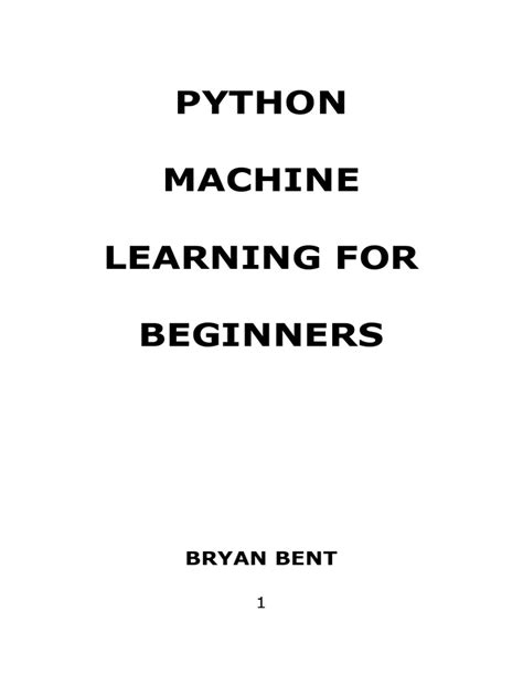 Pythonmachinelearningforbeginnersb09mdrtfn3 Pdf Machine