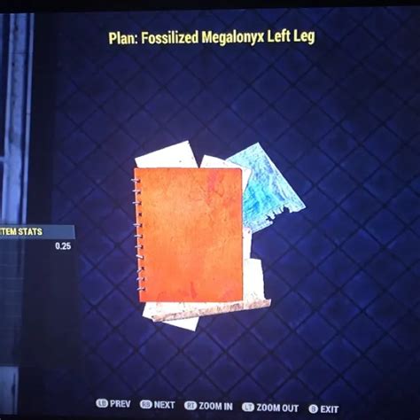 Fossilized Megalonyx Left Leg Fallout 76 Game Items Gameflip