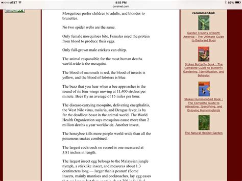 Bug Trivia 2 Of 4