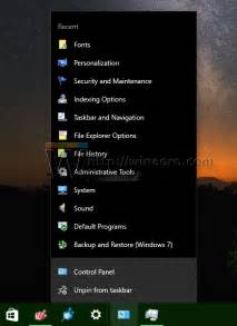 Change The Number Of Items In Jump Lists In Windows