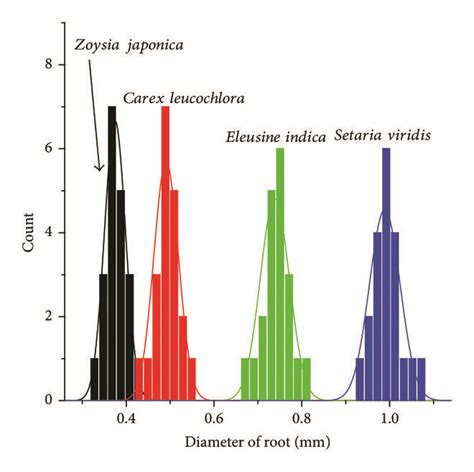 Charts Of The Basic Parameters Of The Root System A Diameter B Download Scientific