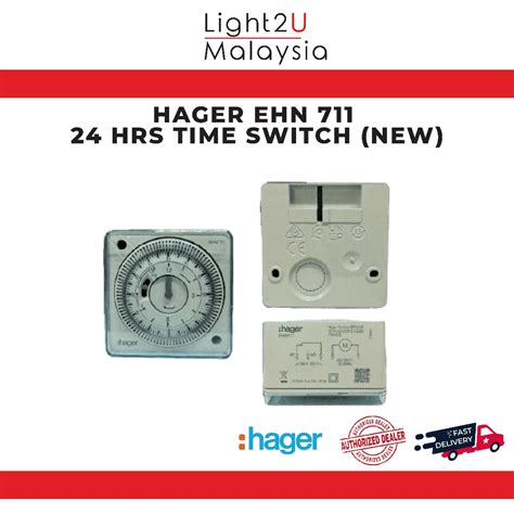 hager ehn711 16a 24hrs wiring timer switch time switch shopee malaysia