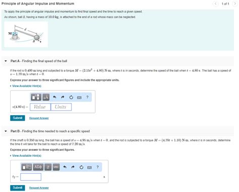 solved principle of angular impulse and momentum 1of1 to