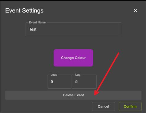 Analysis How To Delete Edit Event Coach Logic Help Desk