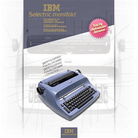 Ibm Selectric Manifold Font
