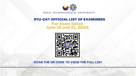 Announcement Rizal Technological University