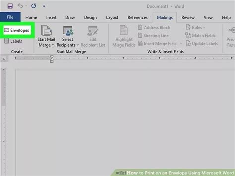 how to print on an envelope using microsoft word with pictures artofit