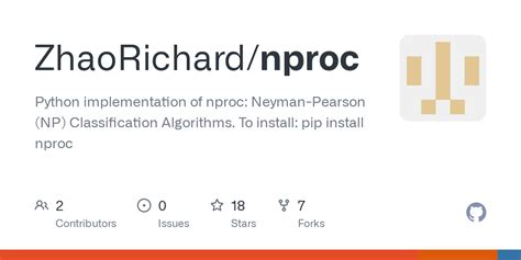 Github Zhaorichard Nproc Python Implementation Of Nproc Neyman Pearson Np Classification