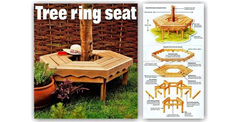 Tree Outdoor Bench Seating Plans These Wrap Around Tree Benches