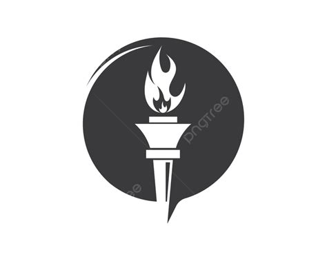 Torch Logo Icon Illustration Vector Design Template Logo Achievement Vector Png And Vector