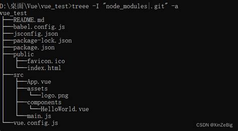 Windows 使用 Tree Node Cli 命令生成项目目录树 Csdn博客