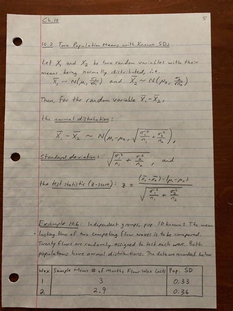 Professor Franks Math Blog Hypothesis Testing With Two Samples Two
