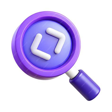 Code Brackets 3d Icon Programming Search Magnifying Glass Code Development Icon Premium Ai