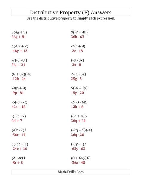 factoring and distributing expressions worksheet