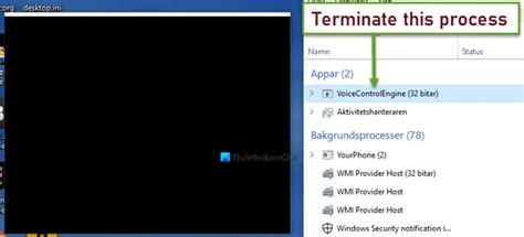 Fix Black Box On Windows Desktop