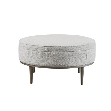 510 Design Upholstered Round Cocktail Ottoman With Metal Base And Reviews Wayfair