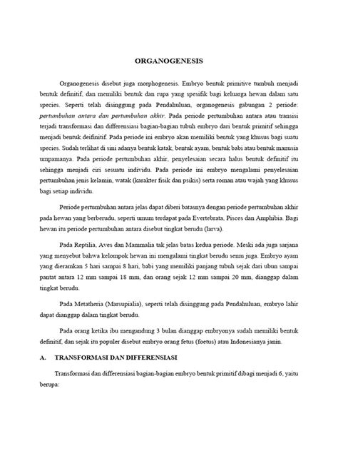 organogenesis pdf