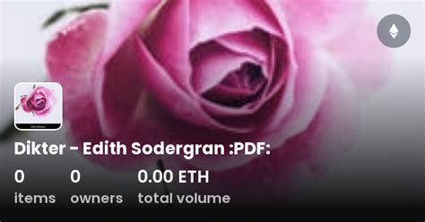 Dikter Edith Sodergran Pdf Collection Opensea