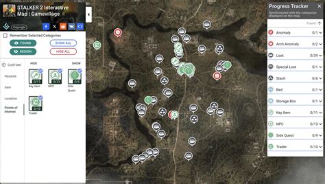 Stalker 2 Interactive Map Has Gamevillage Gaming Maps