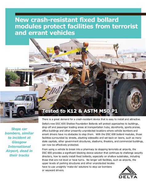 95 델타 고정식 테러방지 볼라드dsc600 K12 Fixed Bollard Modules 물리적 테러방지시스템 위너기술 인력 및 차량통제시스템 소프트웨어