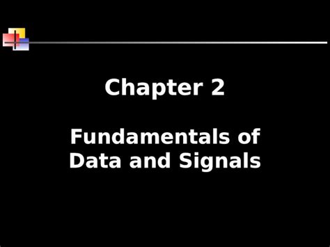 Pptx Chapter 2 Fundamentals Of Data And Signals 2 Introduction Data