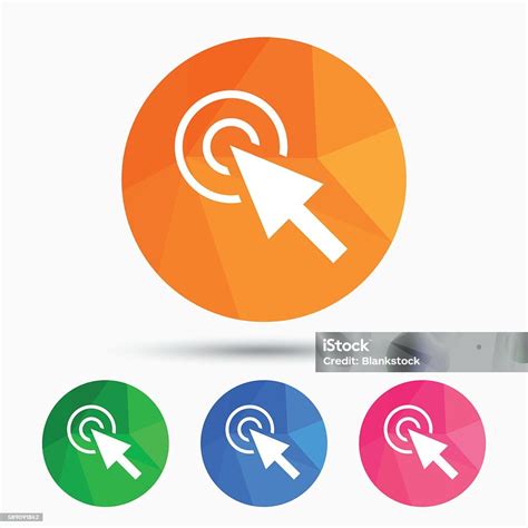mouse cursor sign icon pointer symbol stock illustration download