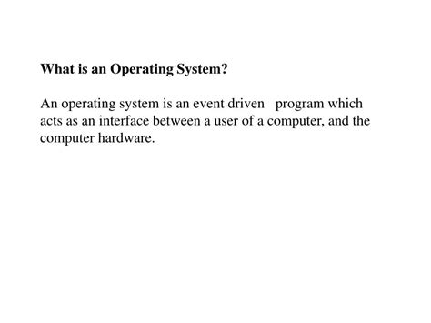 PPT Lecture Operating System Services PowerPoint Presentation Free Download ID