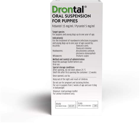 Drontal Puppy Suspension 100ml | Buy Now with Express International ...