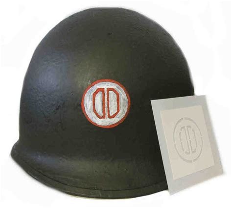 31st Infantry Division Helmet Stencil Ww2
