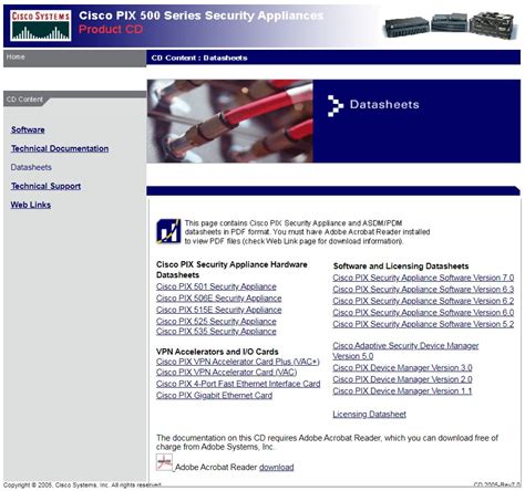 Cisco Pix 500 Series Security Appliances And Cisco Adaptive Security Device Manager Asdm