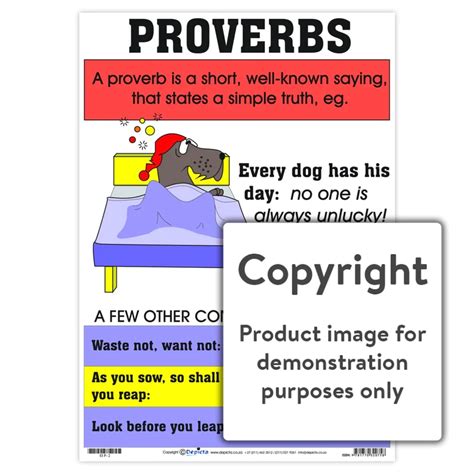 Proverbs Chart Play School Room Cc