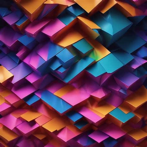 Premium Photo 3d Render Triangular Abstract Background For Technology Or Science