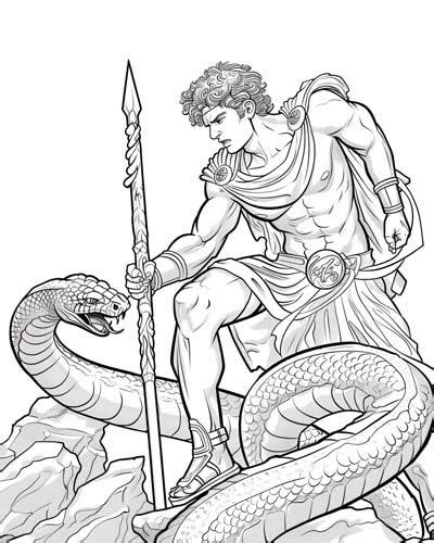 Apollo Battling The Python Greek Mythology Art Greek And Roman