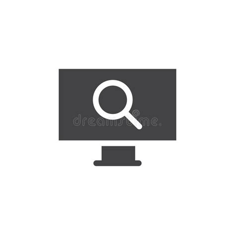 computer scan icon simple vector symbol stock vector illustration of