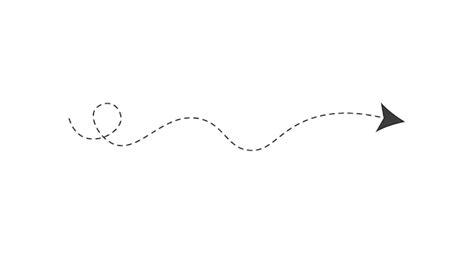 Premium Vector Dashed Line Arrow