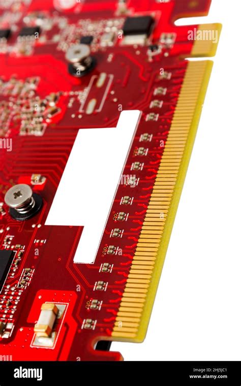 PCI E Data Connector Modern Videocard For The PC Stock Photo Alamy