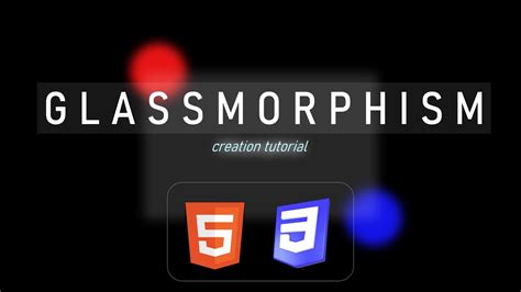 Glassmorphism effect | HTML | CSS || Web development - YouTube