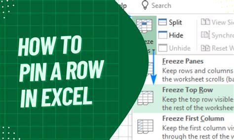 How To Pin A Row In Excel Additional Tips Tricks Earn And Excel