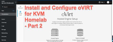 Install And Configure Ovirt For Kvm Homelab Part 2 Virtualization