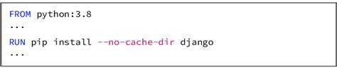 Pip With No Cache Dir Argument Download Scientific Diagram