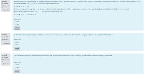 Solved Question 4 Not Complete Marked Out Of 1 0 Bayesian