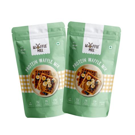 Protein Waffle Mix Pack Of 2 Waffle Mill