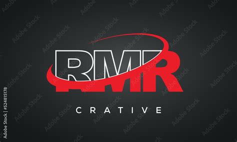 Rmr Letters Typography Monogram Logo Creative Modern Logo Icon With 360 Symbol Stock Vector