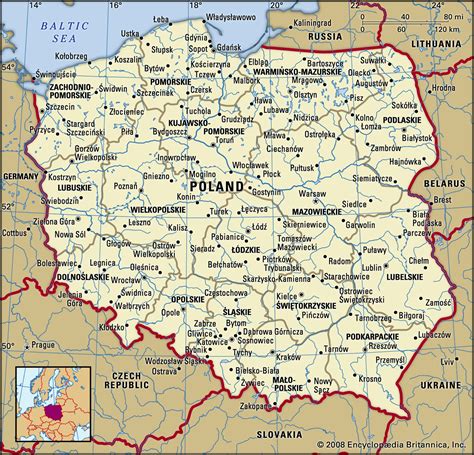 Polandia Map Maps Of Poland Detailed Map Of Poland In English
