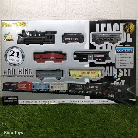 Jual Mainan Kereta Rail King 19 Pcs Kereta Klasik Classy Train