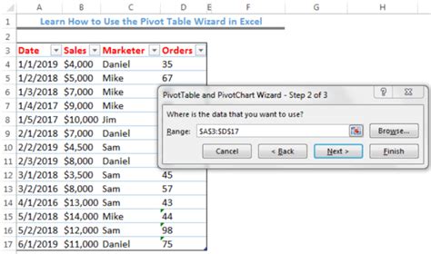 Learn How To Use The Pivot Table Wizard In Excel Excelchat