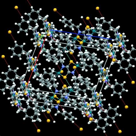 A Packing Diagram Of The Title Complex Viewed Along The B Axis With