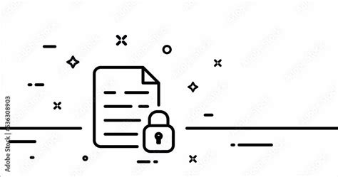 File With Lock Private Information Personal Data Protection Password Twofactor